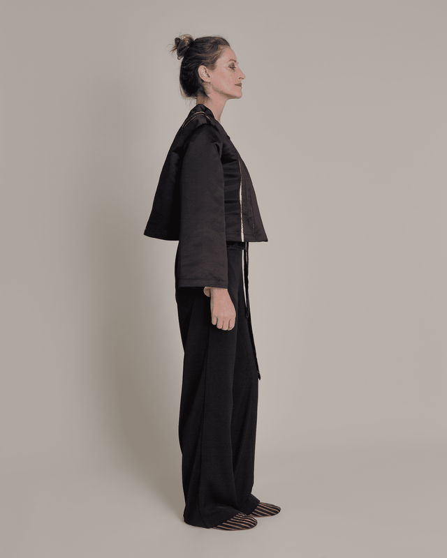 Sprite Jacket in Vintage Satin with Kintsugi | ASIATICA